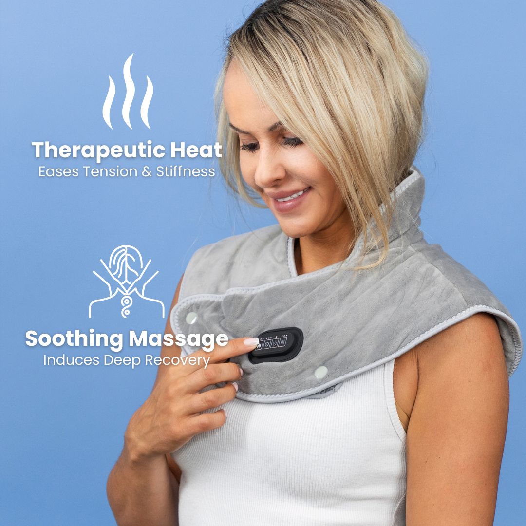 Callixe Thera Wrap Neck Pain Relief Heating Pad - Neck Wrap & Heat ...